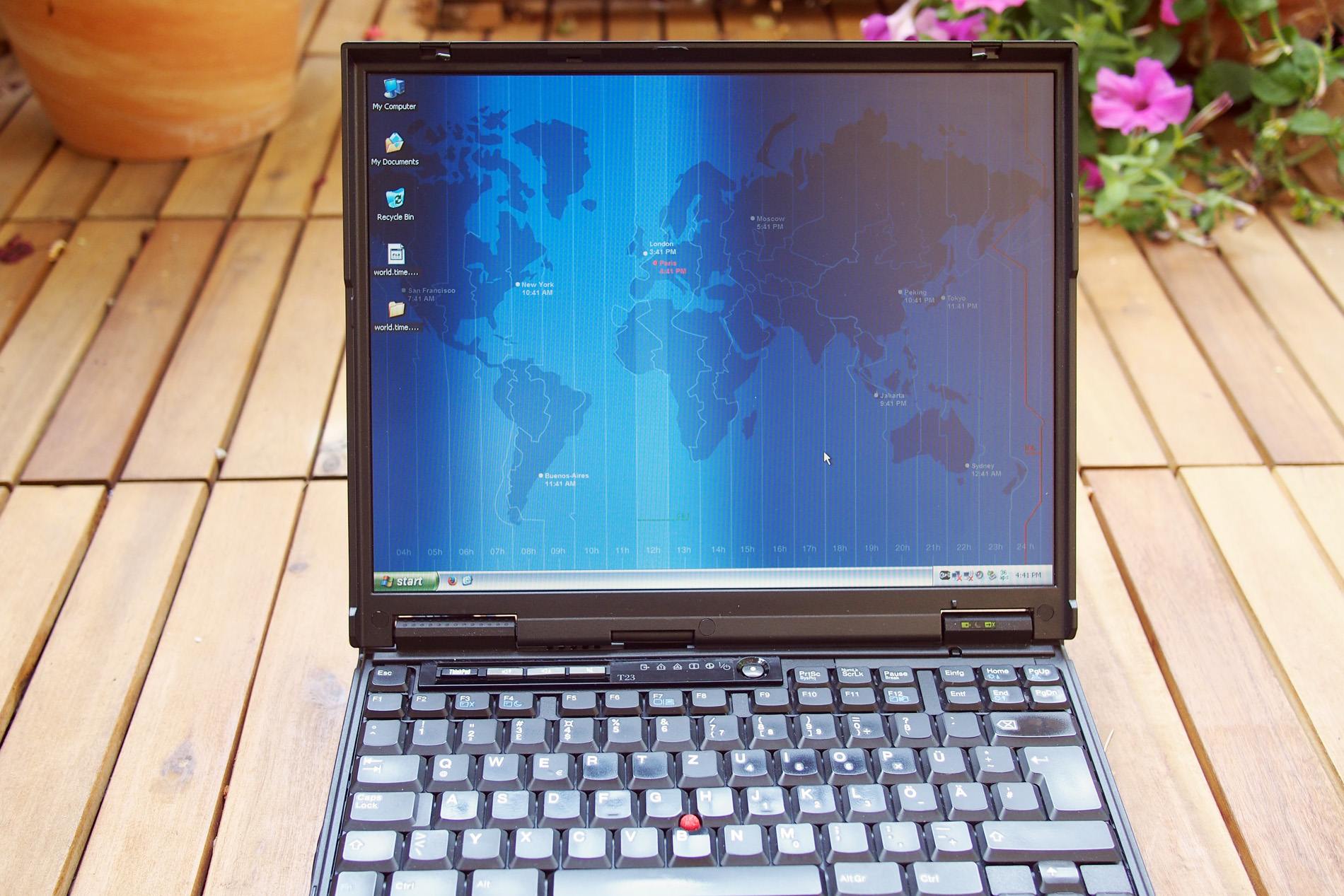 ThinkPad World Time Active Desktop background – PANORAMA CIRCLE